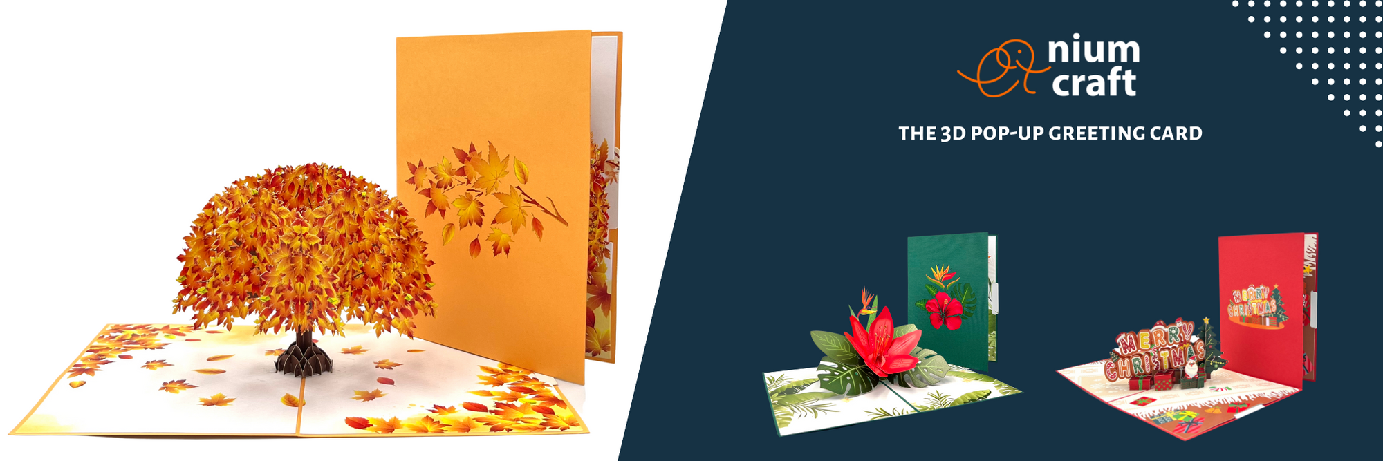 Niumcraft | 3D Pop up Greeting Card | From our hands to your heart